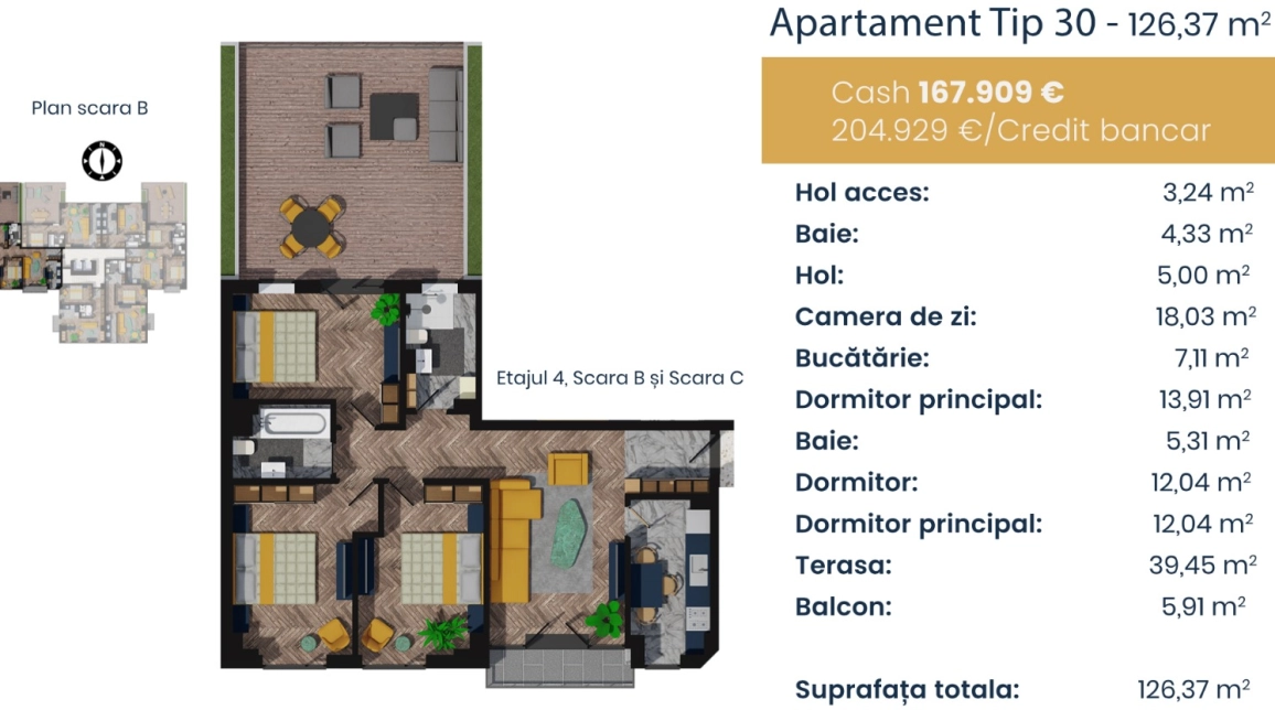 De vanzare apartament nou, 3 camere, decomandat, 80 mp , Pacurari ...